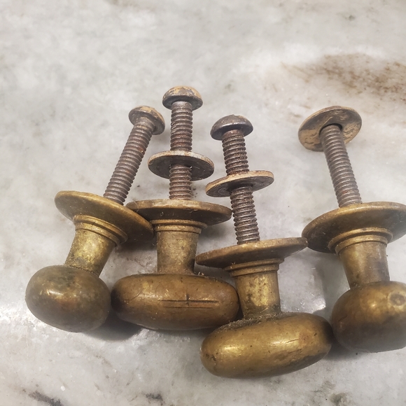 Vintage America | Accents | 4 Vintage Brass Early 90s Drawer Knobs | Poshmark